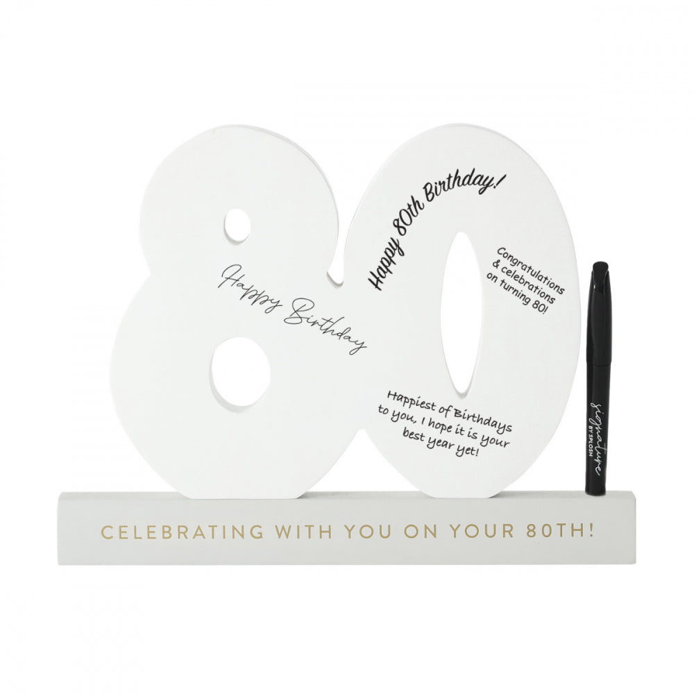 Signature 80 Milestone Birthday number – Dazzled - Trophies and Gifts ...